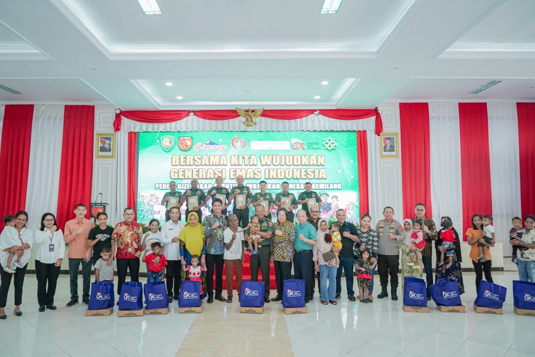 Kodam XV/Pattimura Berkomitmen Atasi Stunting, Salurkan Bantuan Gizi untuk Anak-Anak Maluku