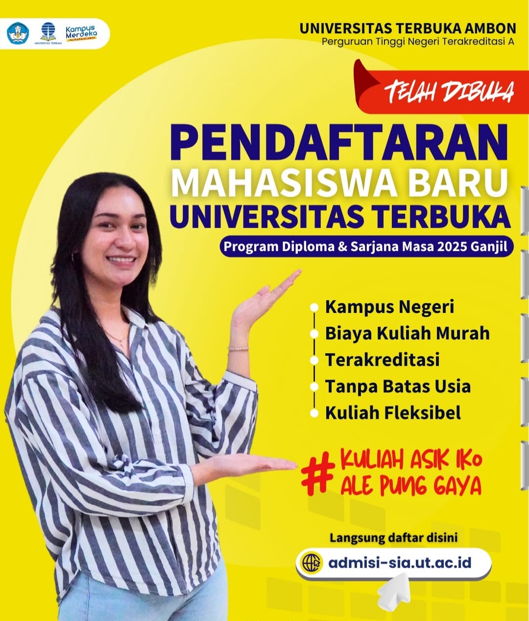 Universitas Terbuka Ambon Buka Penerimaan Mahasiswa Baru – Ganjil 2025